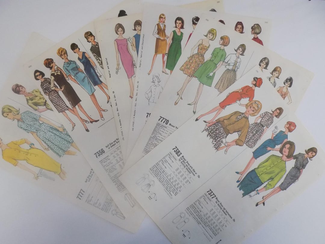 FREE SHIPPING!!!! Fashion, Women's, Sewing, Patterns, Catalog, 6 Pages ...