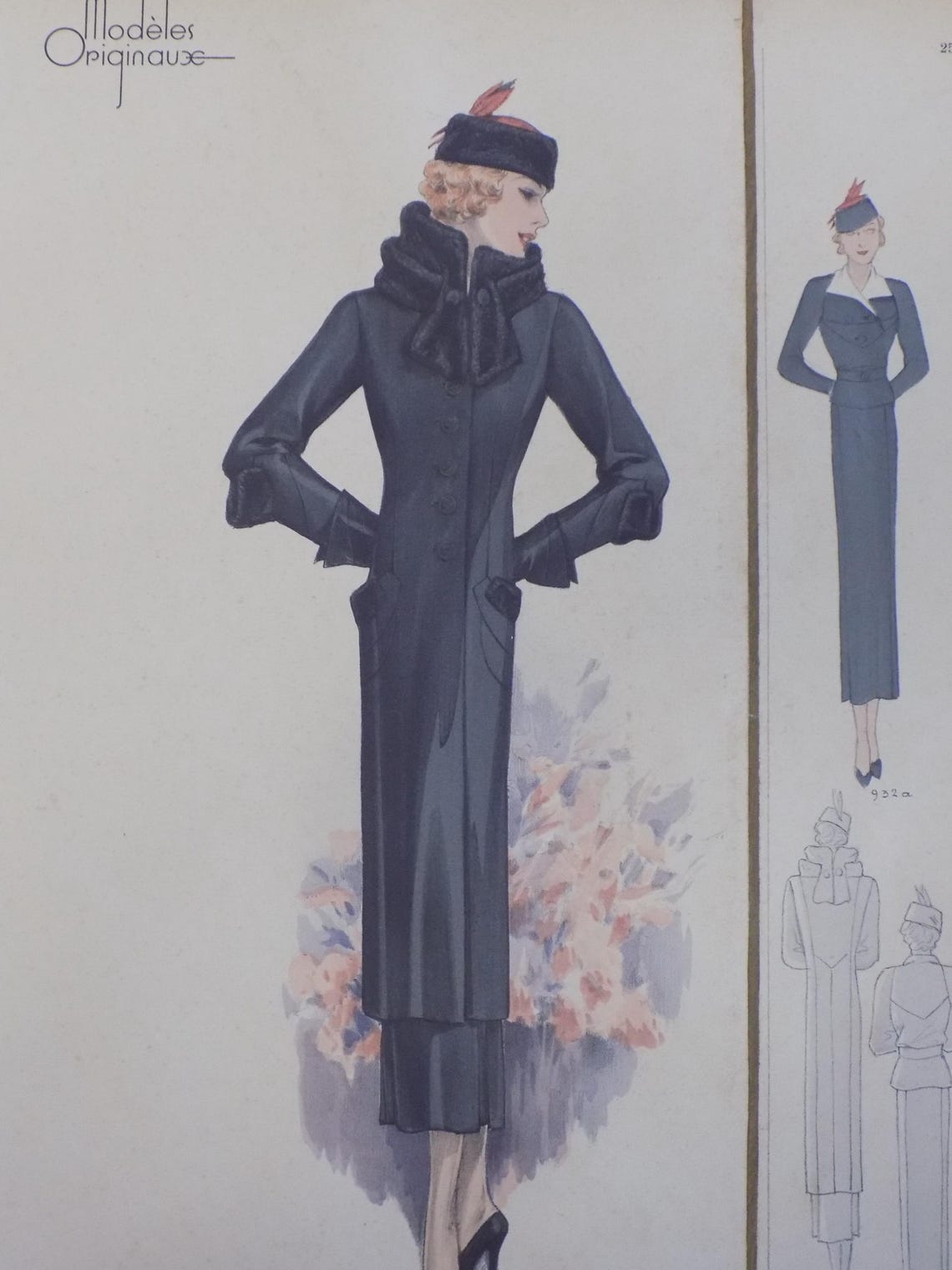 French Fashion, Modeles Originaux, Beaux Arts Des Model - Etsy