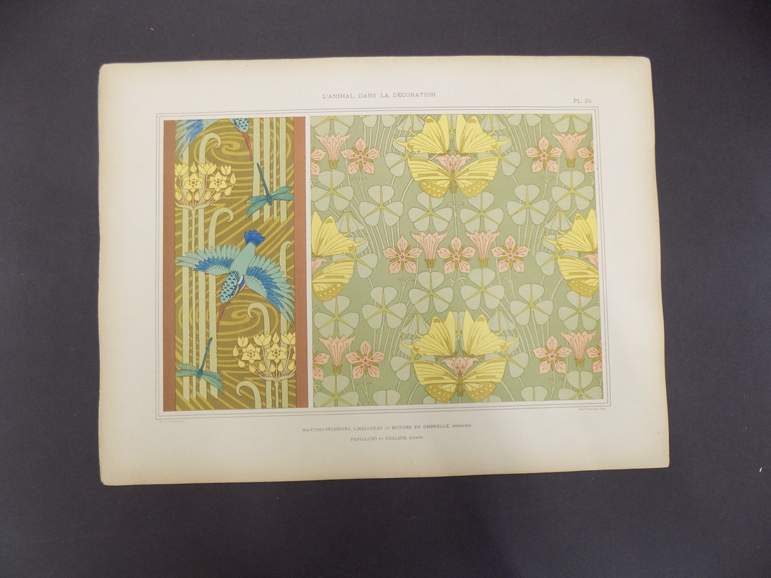 FREE SHIPPING!!!! Animals, M.P. Verneuil, M.E. Grasset, Art Nouveau ...