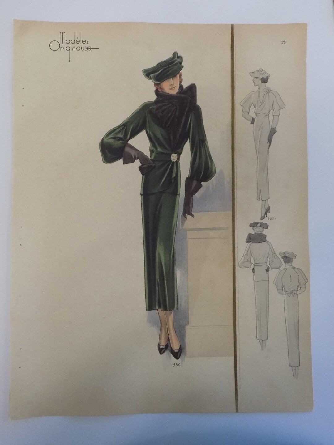 FREE SHIPPING!!!! French Fashion, Modeles Originaux, Beaux Arts Des ...