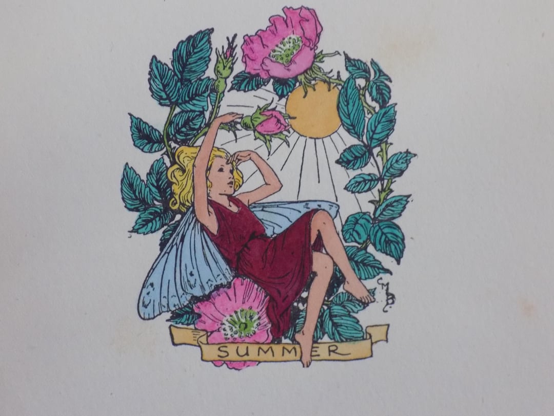 Flower Fairies, Cicely Mary Barker, Hand Colored, Vintage - Etsy