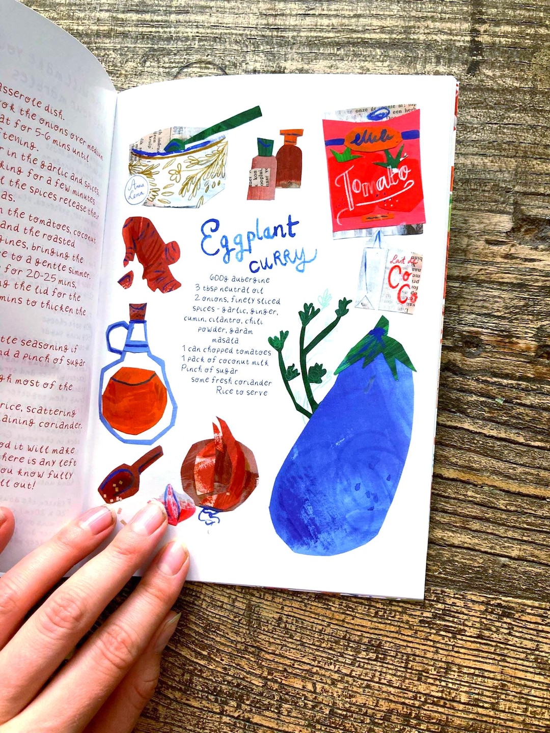 Hand-illustrated Recipe Cookbook | Food History Art | Kitchen Gift | 38 ...
