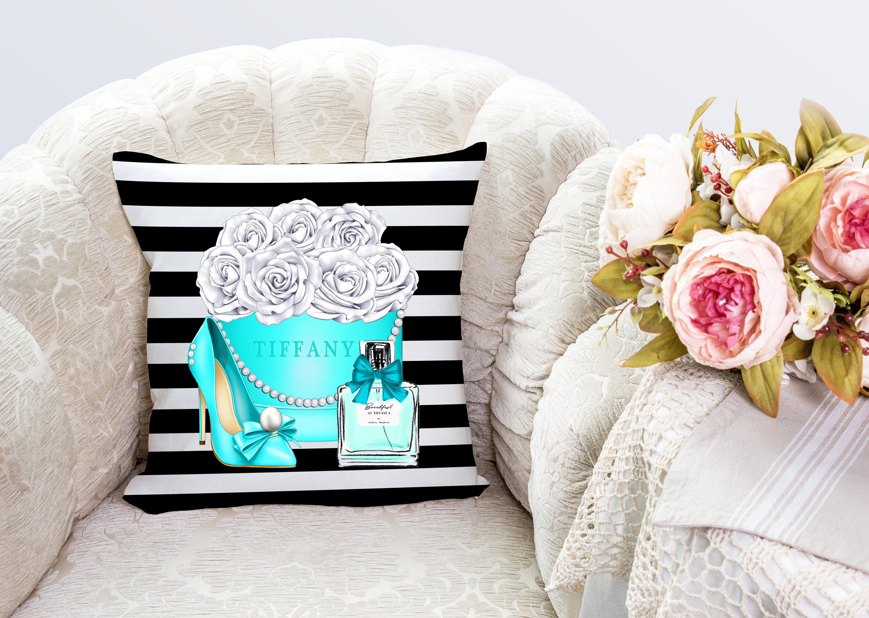 Breakfast at Tiffanys Fashion Print Pillow Decorative Fashion Pillow ...