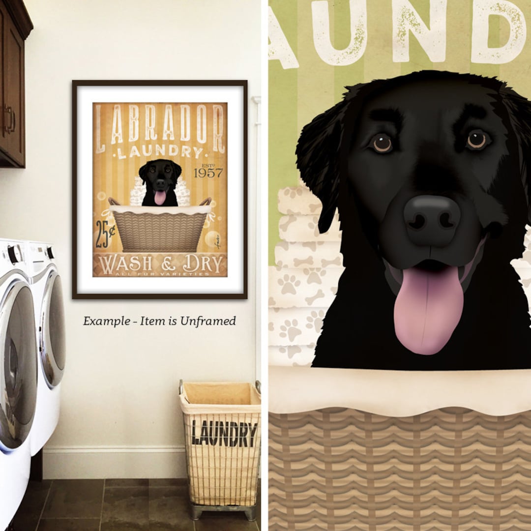 Labrador Retriever, Lab, Black Dog, Dog Laundry Basket Company Laundry ...