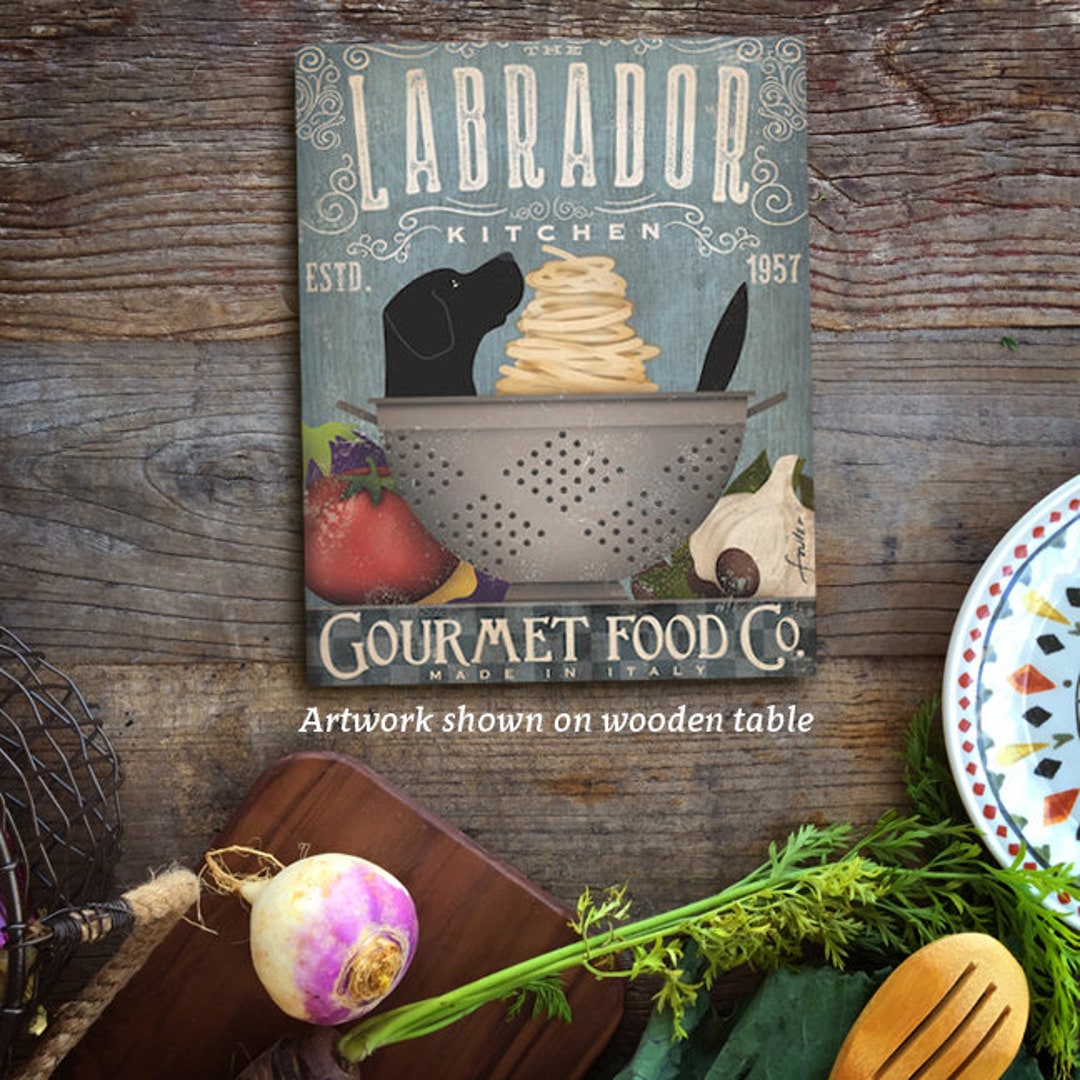Lab Labrador Black Dog Chef Cooking Kitchen Colander - Etsy