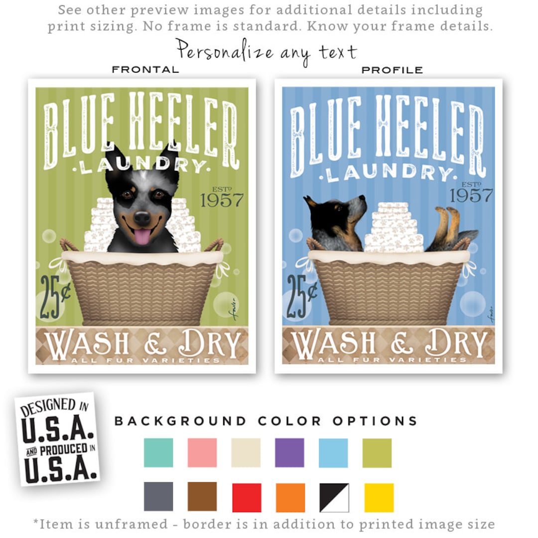 Blue Heeler, Australian, Cattle, Dog, Laundry, Basket, Towels, Wash ...