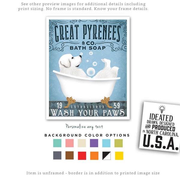 Great Pyrenees Paw Print - Etsy