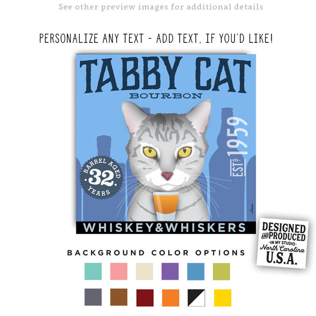 Grey, Gray, Cat, Tabby, Cat, Bourbon, Whisky, Whiskey, Distillery ...