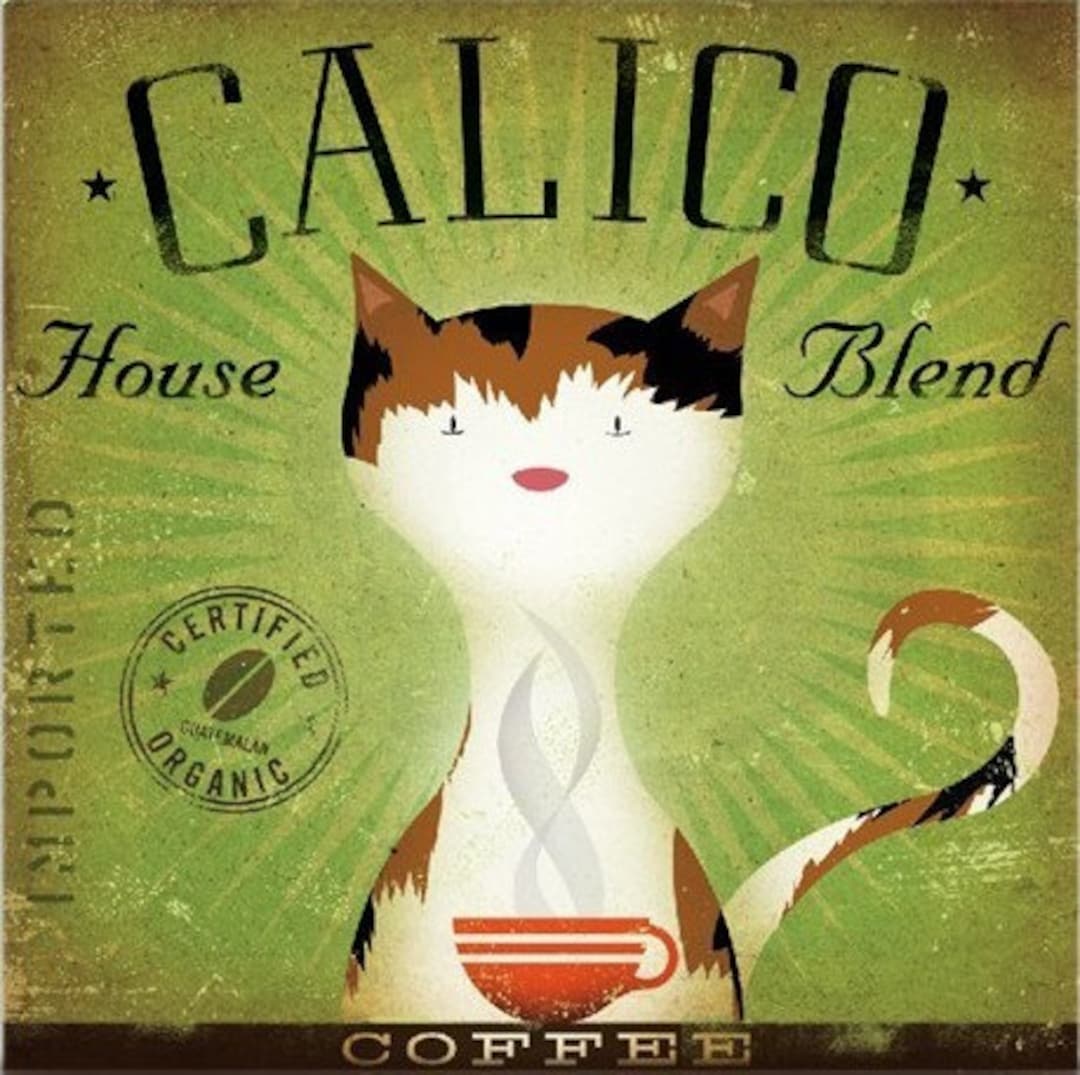 Calico Coffee Company Graphic Artwork Illustration Archival Giclee ...