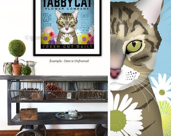 Tabby Cat Print Antique Fabrics by Irina Garmashova - Etsy