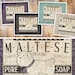 Maltese, Dog, Soap, Bar Soap, Vintage Soap Label, Bath, Bathroom Art ...