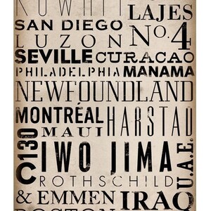 Custom Typography Original Graphic Art on Canvas 24 X 24 by Stephen ...