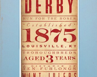 Derby Word Art - Etsy