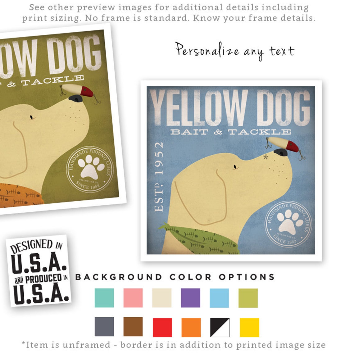 Lab Labrador Yellow Lab Fishing Lures Angler Fishing - Etsy