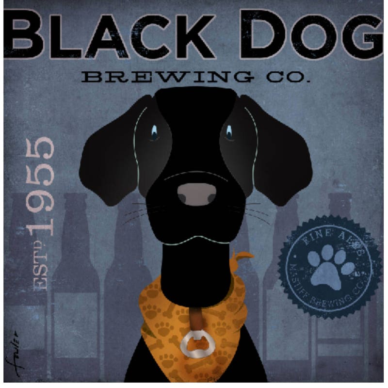 Black Dog Art - Etsy