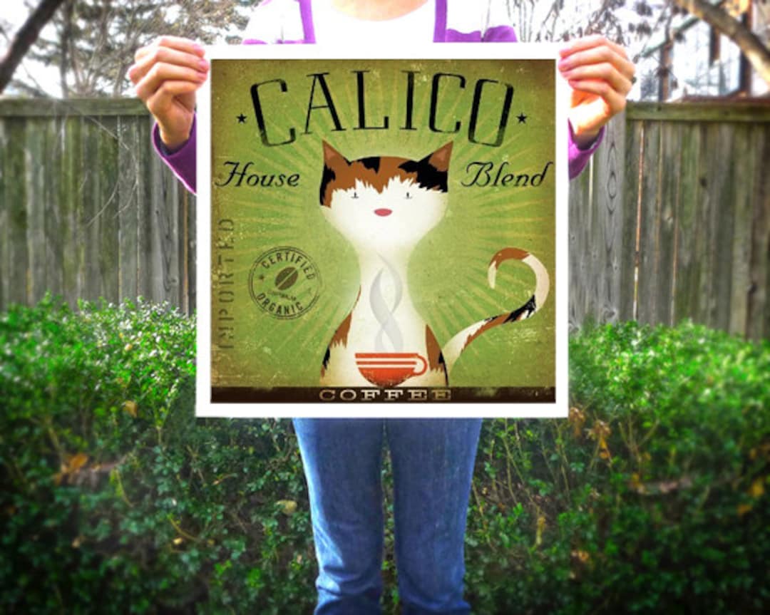 Calico Coffee Company Graphic Artwork Illustration Archival Giclee ...