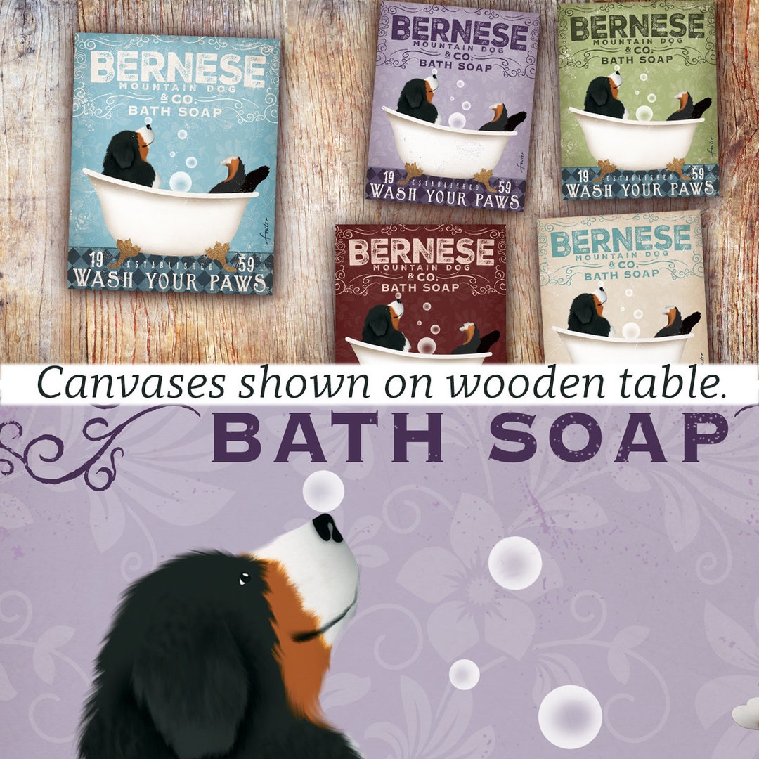 Bernese Mountain Dog Berner Bath Soap Company Artwork on Gallery ...