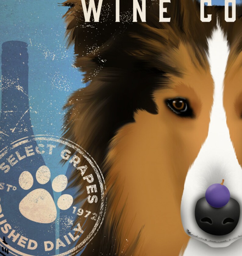 Sheltie Shetland Sheepdog Coffee Beer Wine Cupcake Company Graphic ...
