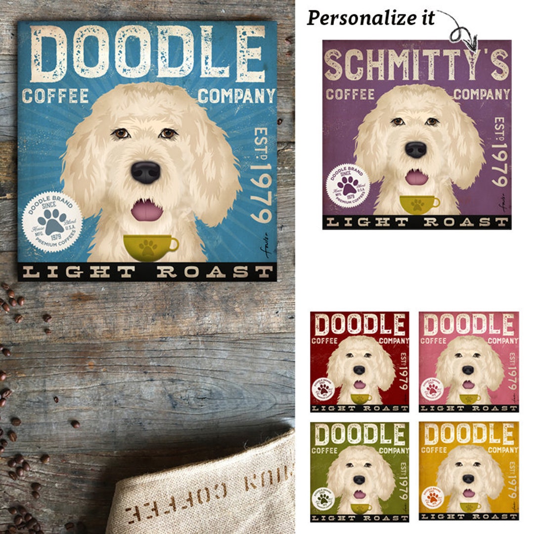 Doodle, Labradoodle, Goldendoodle, Dog, Art, Coffee, Mocha, Choka ...