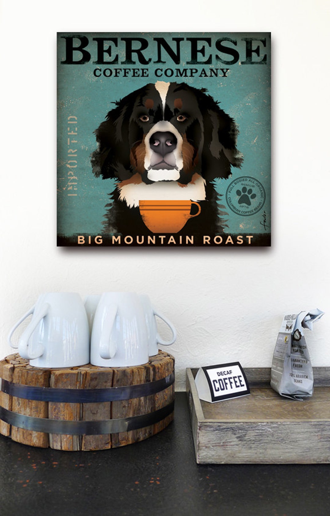 Bernese, Dog, Bernese Mountain Dog, Berner, Dog Lover, Coffee, Coffee ...