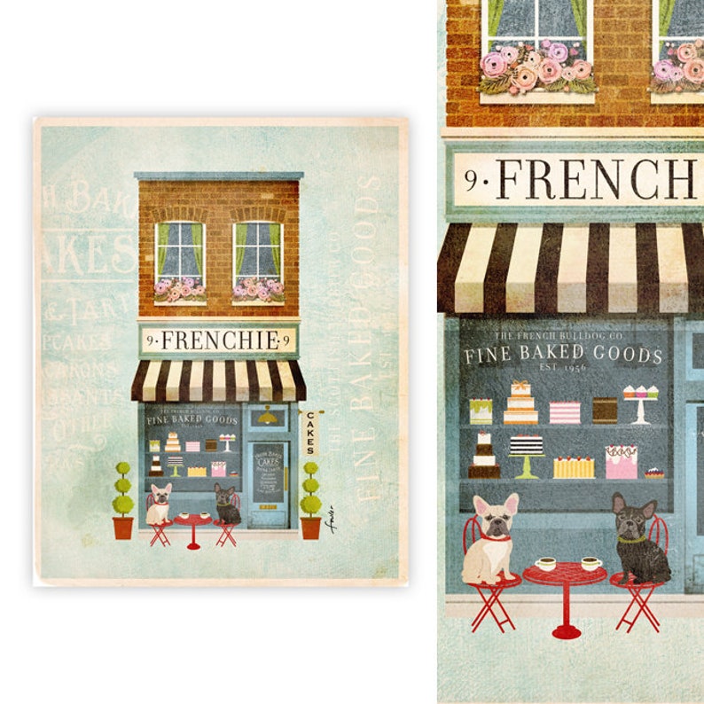 Frenchie, French Bulldog, Storefront, Bakery, Baking, Cakes, Baker Dogs ...