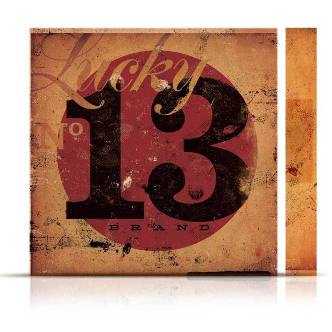Lucky Number 13 Brand Graphic Artwork on Gallery Wrapped - Etsy