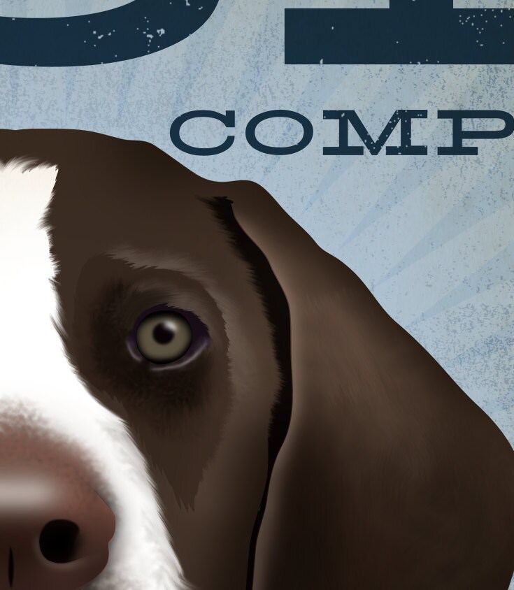 German Shorthaired Pointer GSP Dog Coffee Company Graphic - Etsy