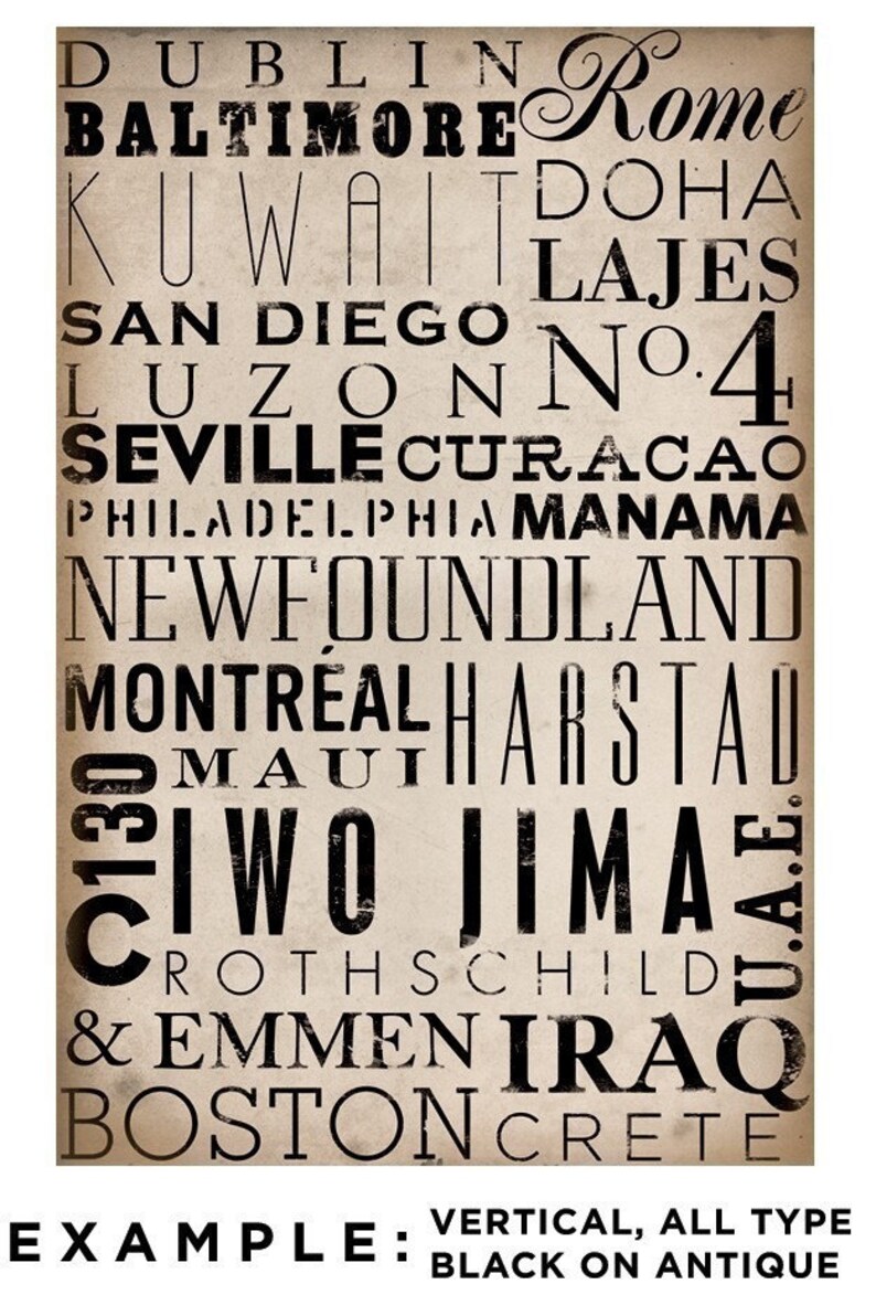 Custom Typography Graphic Art Handmade Graphic on Canvas 24 X - Etsy