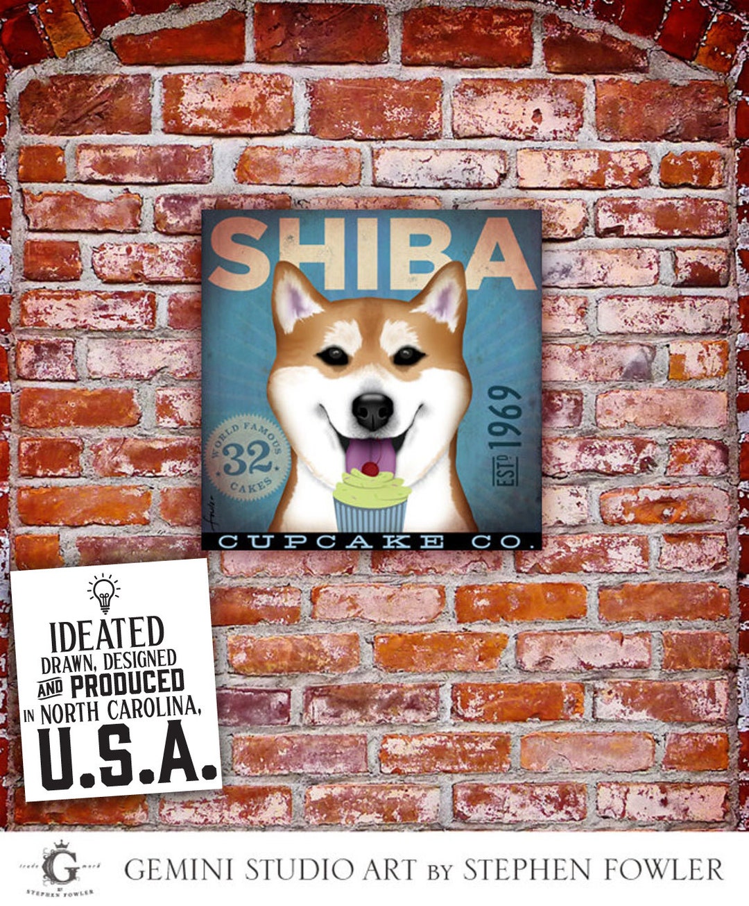 Shiba Inu, Dog, Spitz, Cupcake, Bakery, Baker, Baking, Dog, Kitchen Art ...