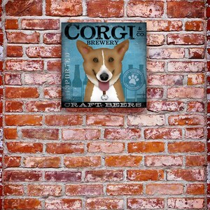 Welsh Corgi Brewing Beer Company Graphic Illustration on Gallery ...