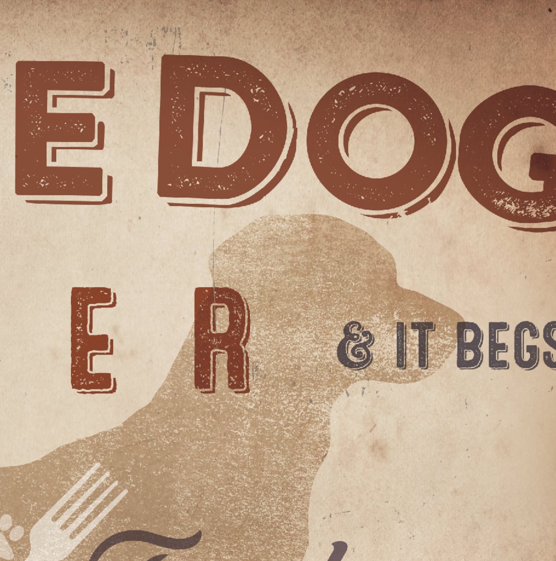 Rescue Dog Kitchen Diner Artwork on Gallery Wrapped Canvas by | Etsy