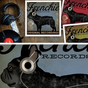 French Bulldog Records Frenchie Dog Illustration by Stephen Fowler ...