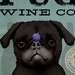 PUG Wine Company Original Illustration Graphic Art Giclee Signed ...