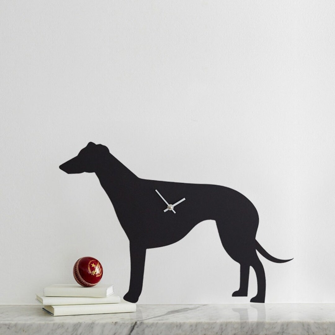 Greyhound/lurcher Clock With Wagging Tail - Etsy