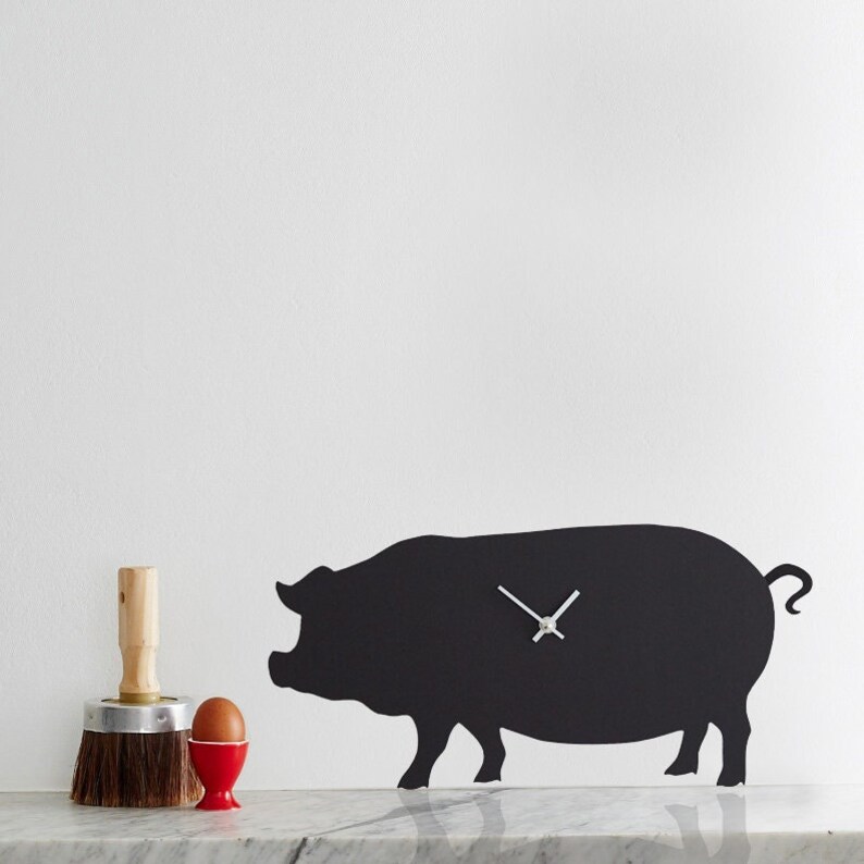 Pig Clock With Wagging Tail - Etsy
