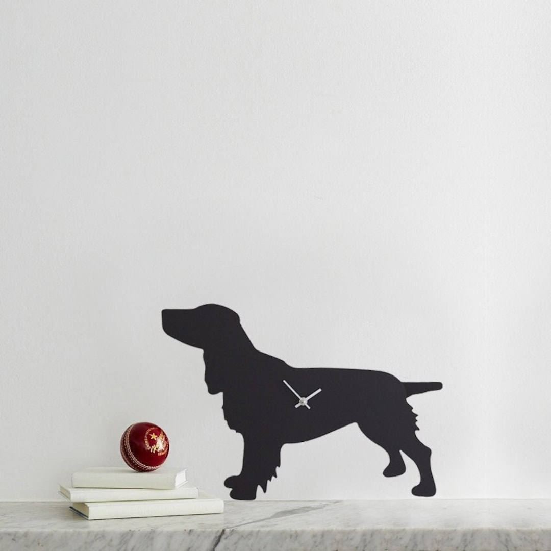 Spaniel Clock With Wagging Tail - Etsy