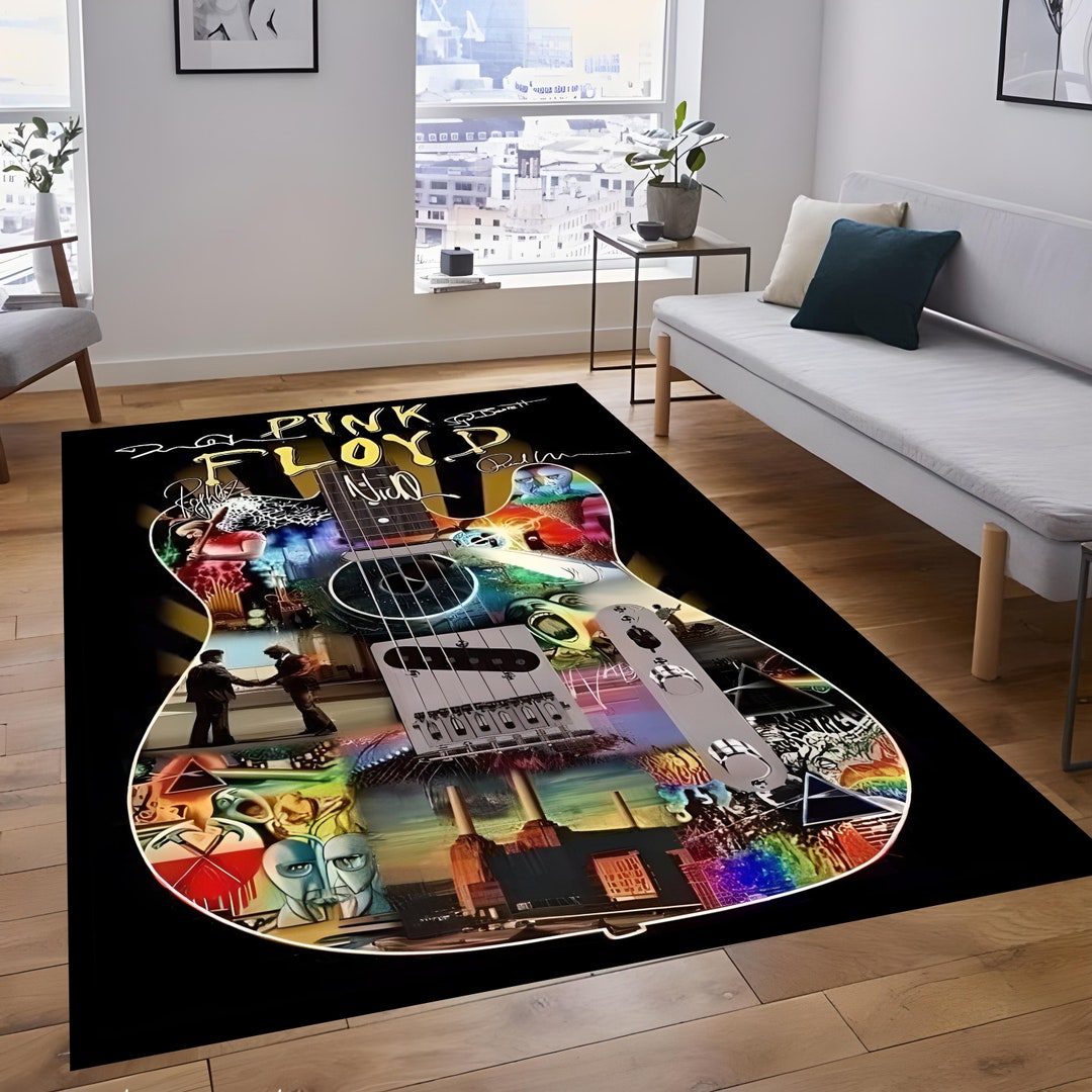 Pink Floyd Rug, Music Band Rug, Music Decor Rug,Music Lovers Rug, Floor ...