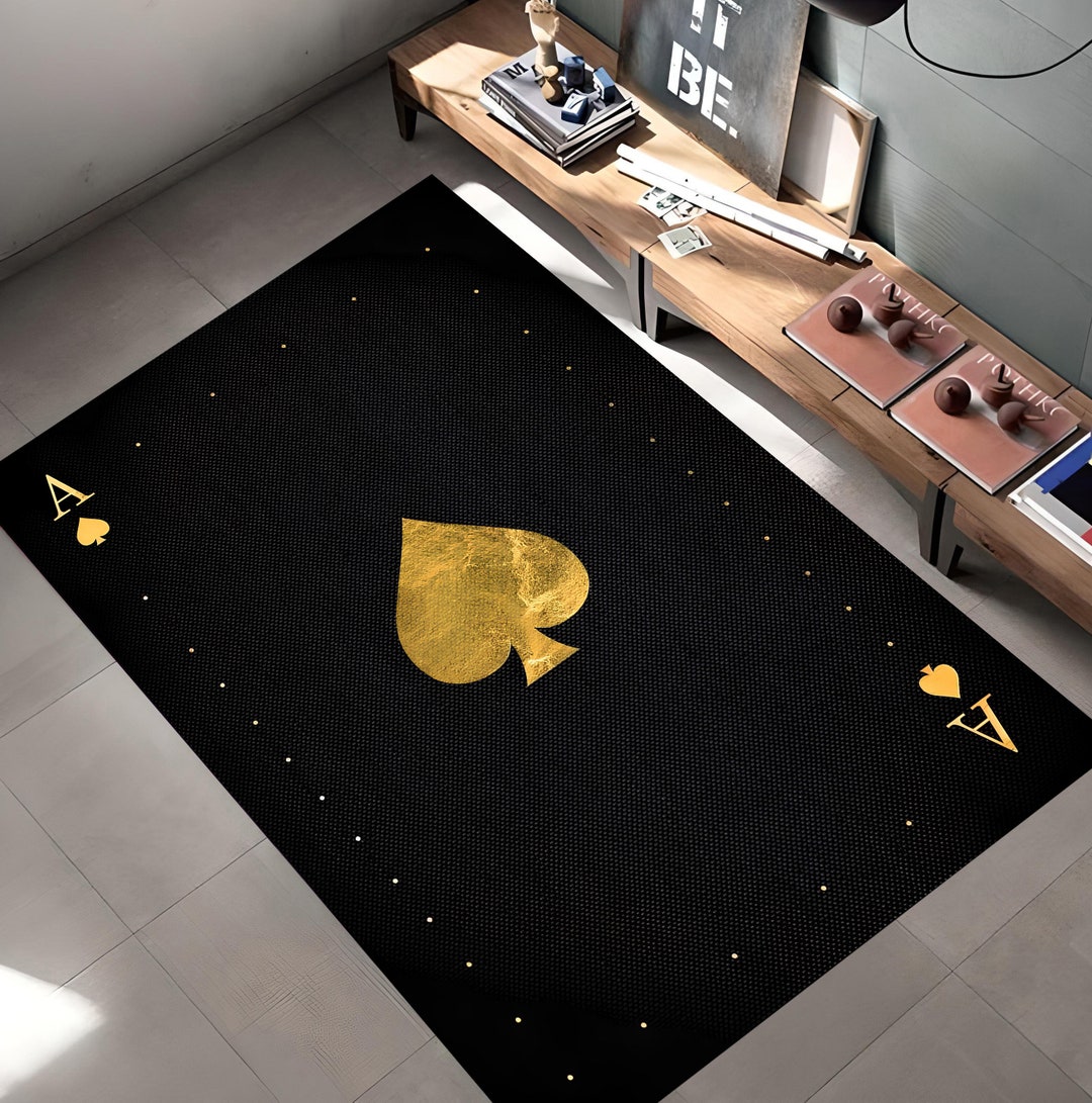 Poker Game Rug, Cards Rug, Playing Card Rug, Playing Cards Rug, Poker ...
