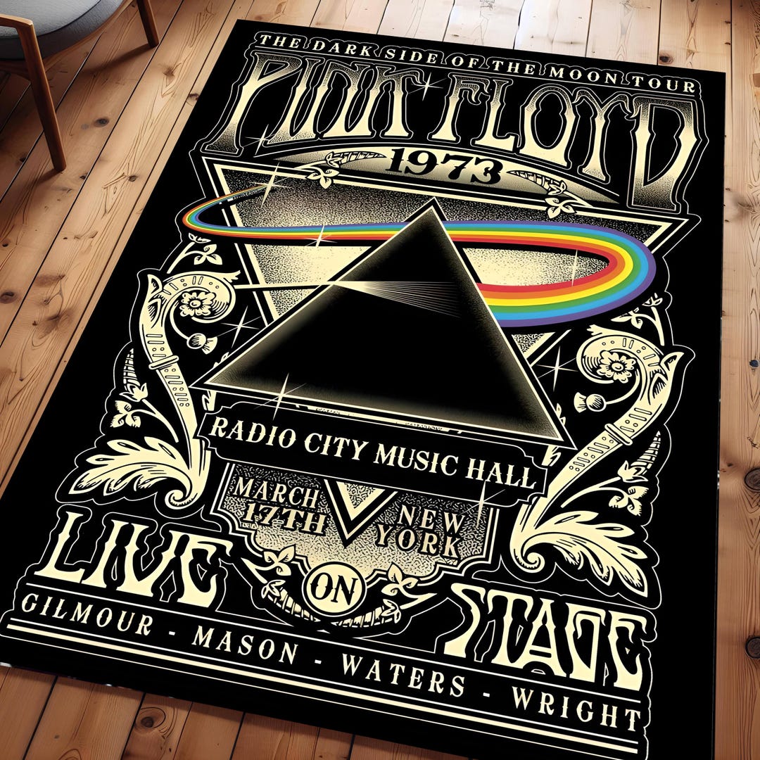 Pink Floyd Rug, Music Band Rug, Music Decor Rug,music Lovers Rug, Floor ...