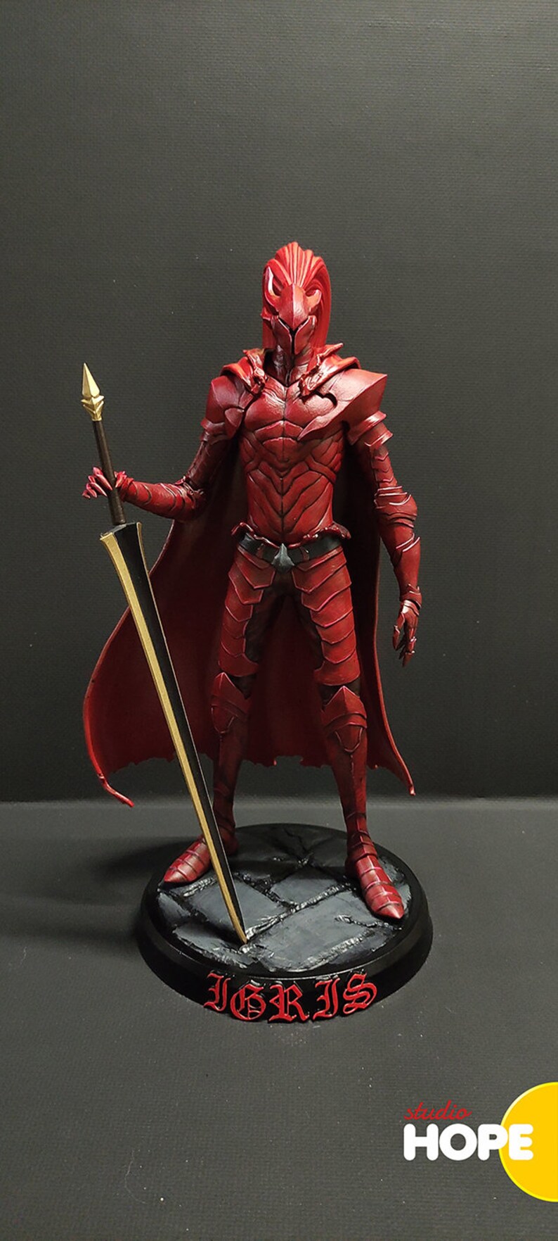 Solo Leveling Igris Figure red Commander Version - Etsy