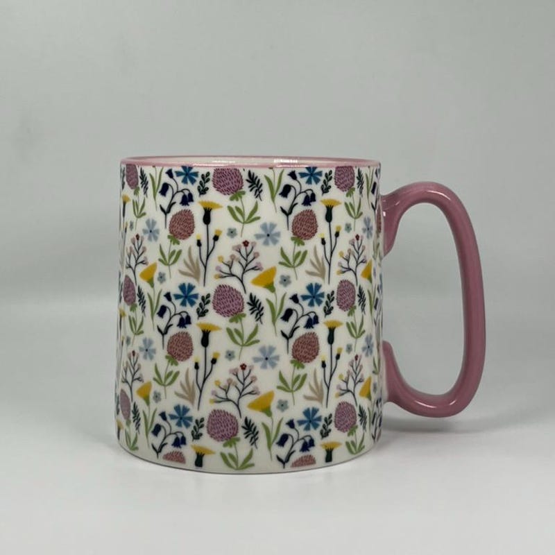Floral Coffee Mug - Etsy