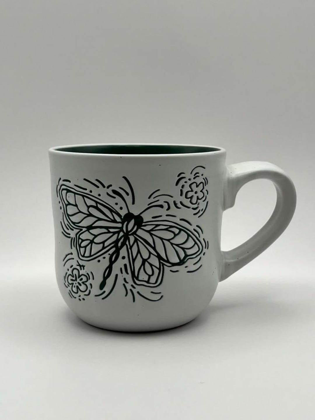 Dragonfly Coffee Mug, Green Dragonfly Tea Cup Coffee Mug,dragonfly ...
