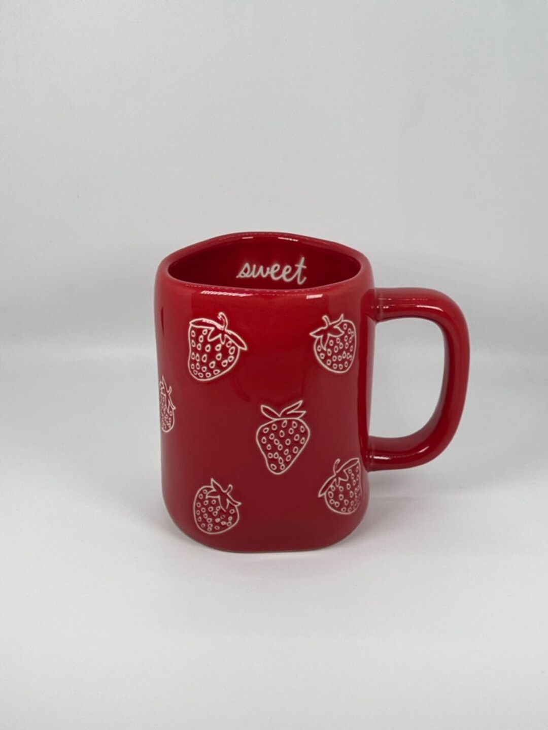 Rae Dunn Strawberry Coffee Mug,strawberries Sweet Coffee Tea Mug,great ...