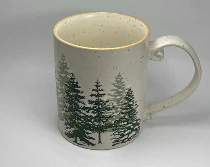 Forest Trees Coffee Mug by Eli+ana, Winter Evergreen Forest Tea Cup ...