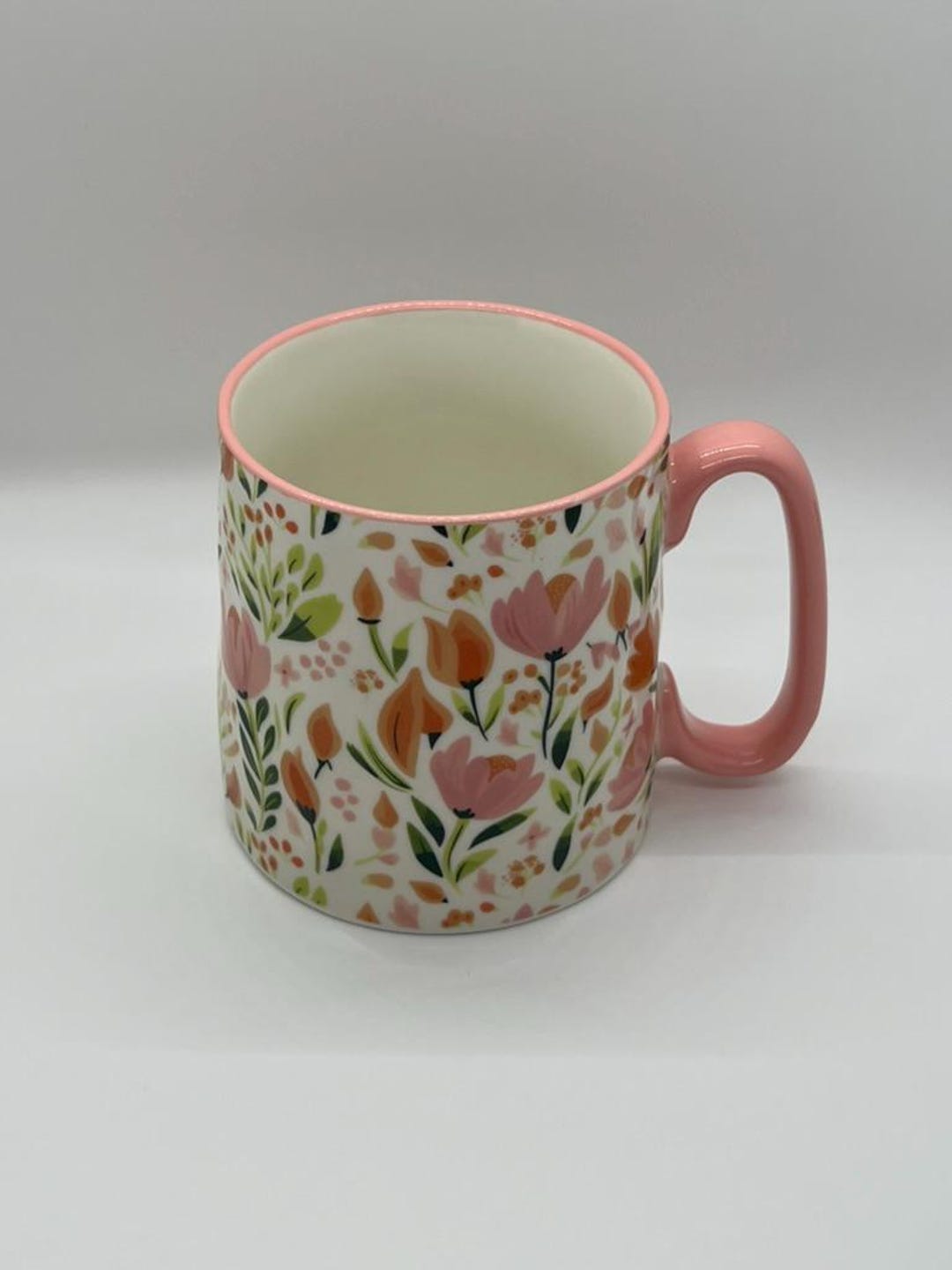 Pink Floral Coffee Mug at 10 Strawberry Street.pink Flowers Coffee Tea ...