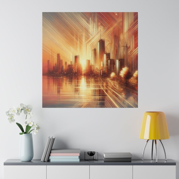 Abstract Cityscape - Etsy
