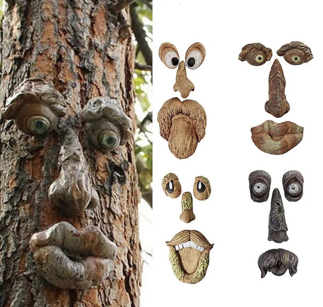 Old Man Tree Face Hugger Art for Outdoor Amusement Garden Decorations ...