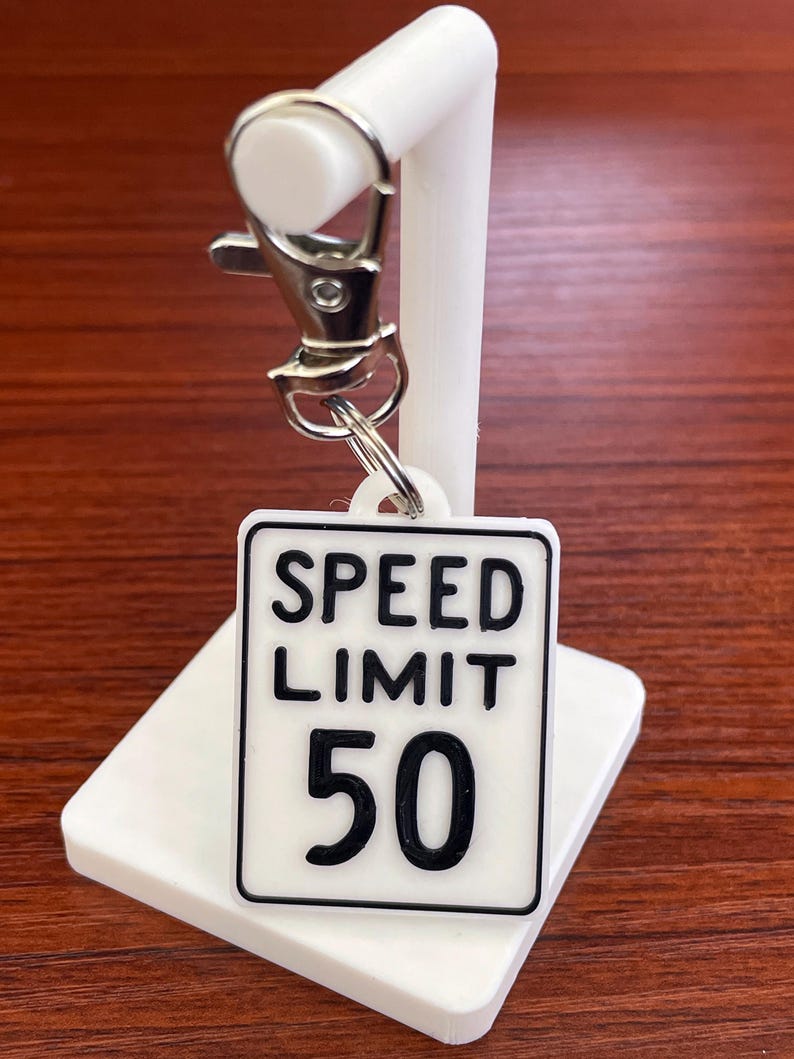 Speed Limit Signs Classic Collection 3D Printed Key Chains - Etsy