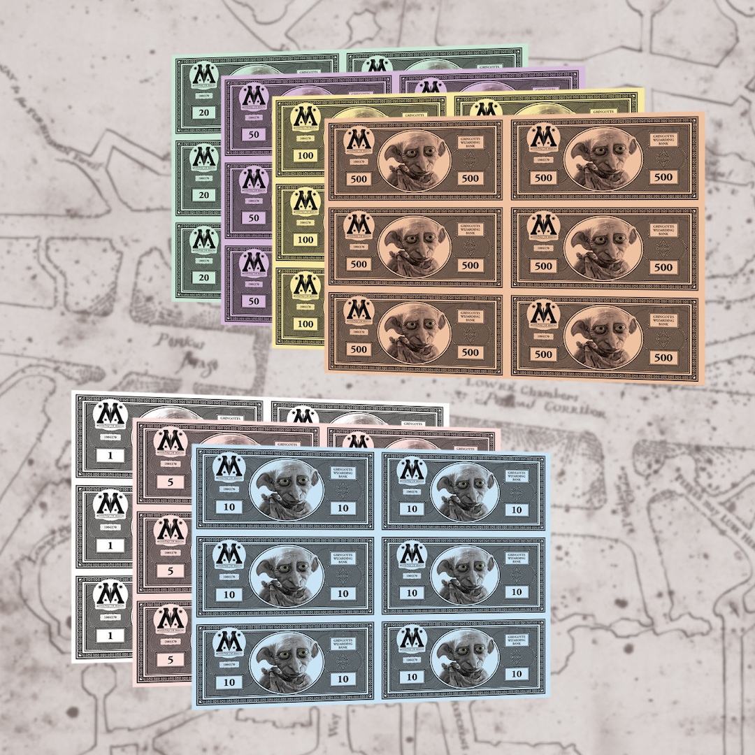 Dobby HP Monopoly Money | Digital Print/files | Custom Monopoly ...