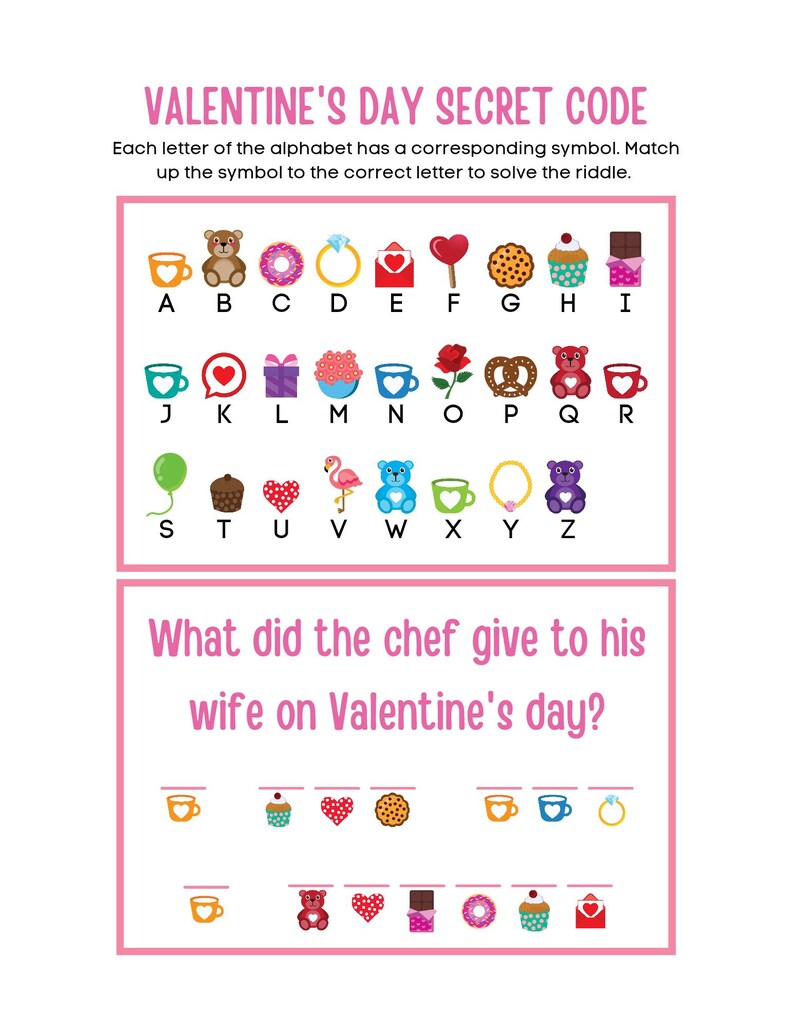 Valentine's Day Activities for Kids Printable Games, Puzzles, and ...